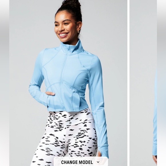 Fabletics | Jackets & Coats | Fabletics Perfect Storm Cropped Train ...